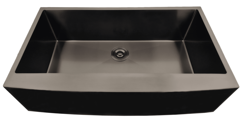 S 3010B SINGLE BOWL FARM SINK BLACK - Splendor Sinks